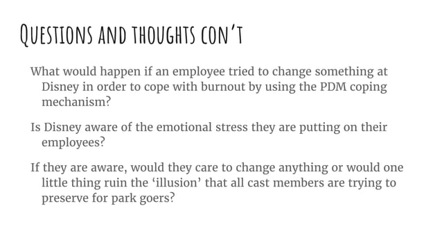 Emotion in the Workplace: Disney | PPTX