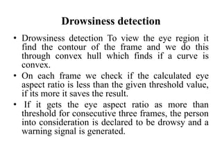 Emotion recognition and drowsiness detection using python.ppt