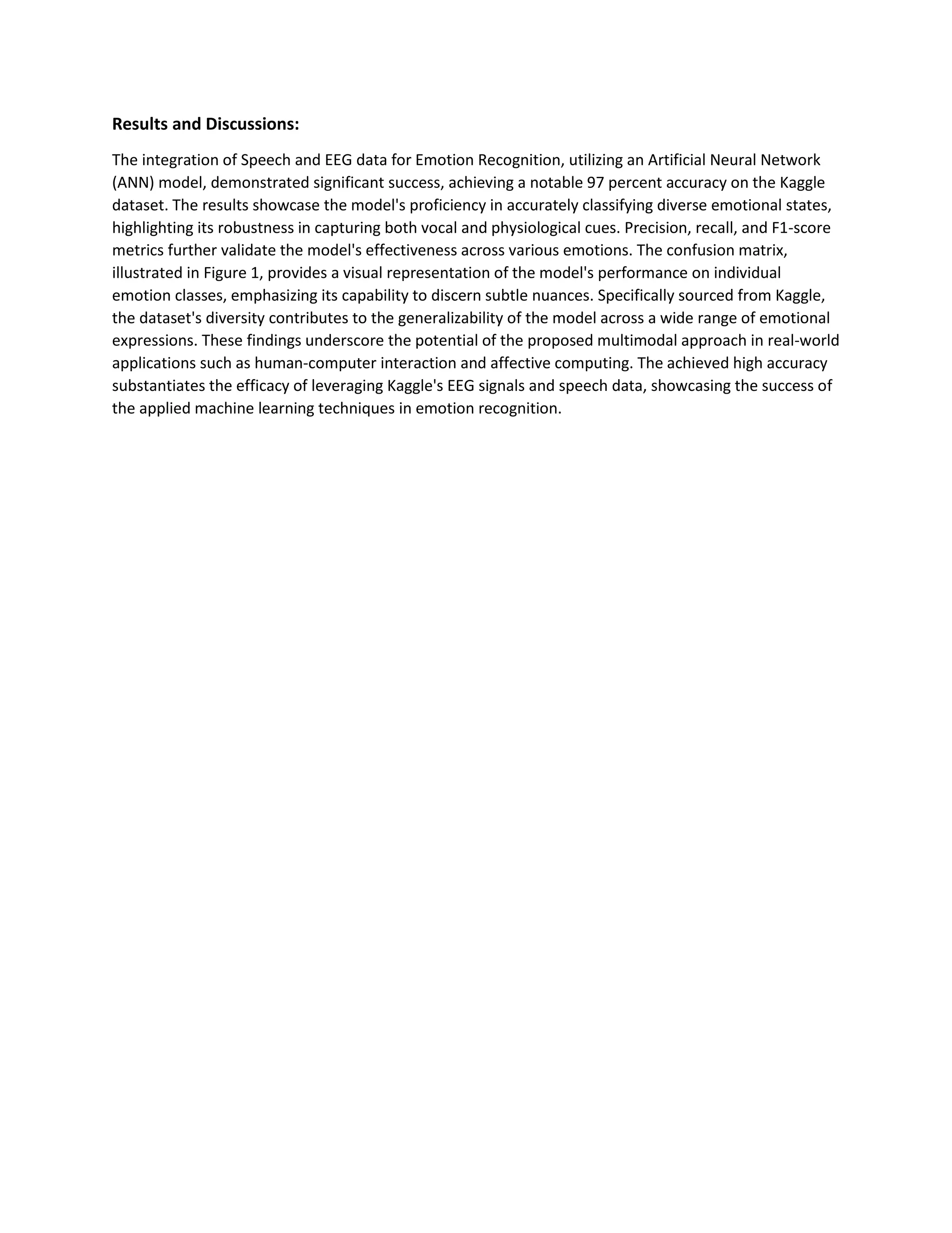 Emotion Recognition Based On Speech And Eeg Using Machine Learning Techniquesdocx