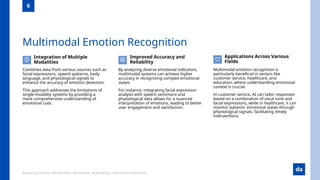 Emotion Recognition in AI: Techniques, Applications, and Future Directions | PPTX