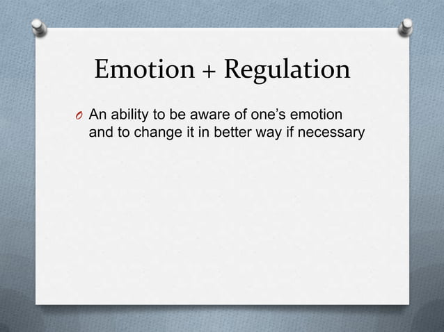 Emotion regulation | PPTX