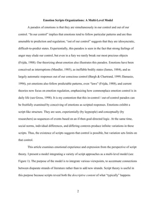 Emotion regulation and scripts5 | DOC