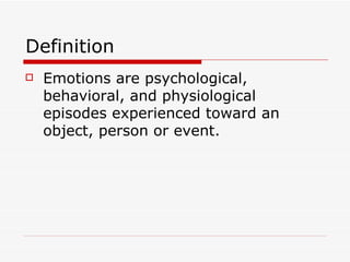 Emotions | PPT
