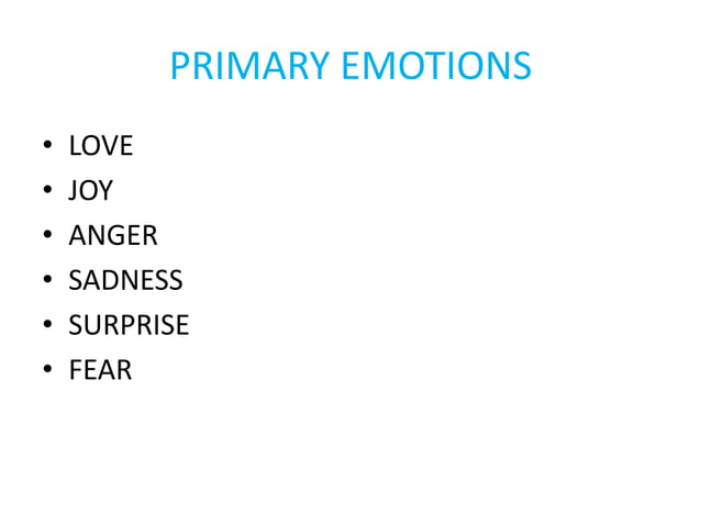 Emotions | PPTX | Mental Health | Diseases and Conditions