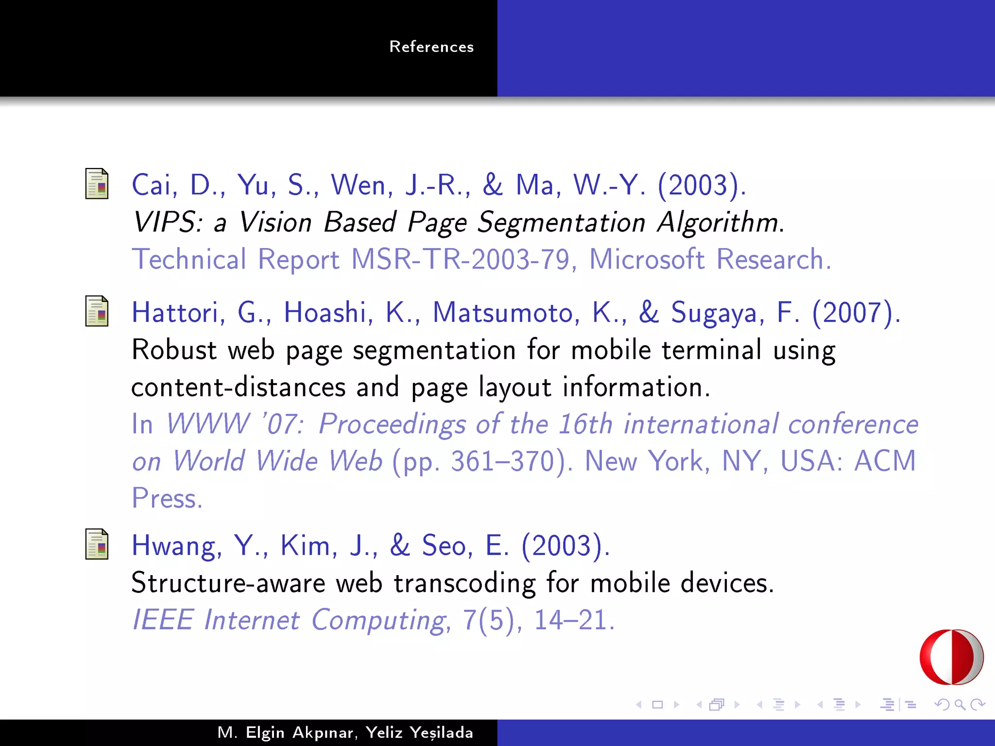 Vision Based Page Segmentation Algorithm: Extended and Perceived Success | PPT