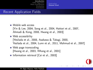 Vision Based Page Segmentation Algorithm: Extended and Perceived Success | PPT