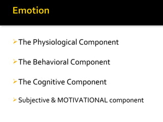 Psychology of emotions | PPT