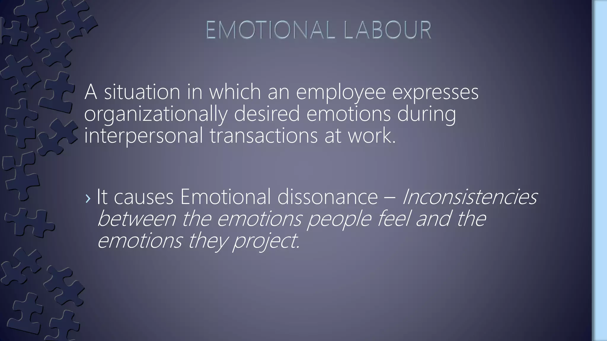 Emotions and Emotional Labor | PPTX