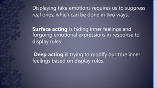 Emotions and Emotional Labor | PPTX