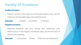 Emotions power point presentation | PPTX