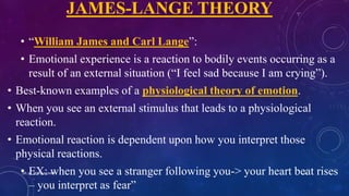 Emotions in Psychology | PPTX