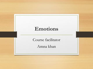 emotions.ppt | Biological Sciences | Science
