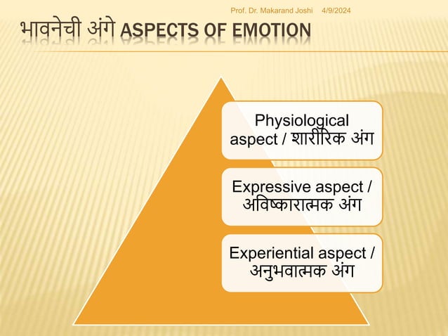 Emotions its dimensions & types of emotions | PPT