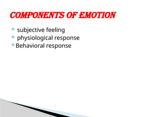 emotions.pptx. Pyschology....... | PPT