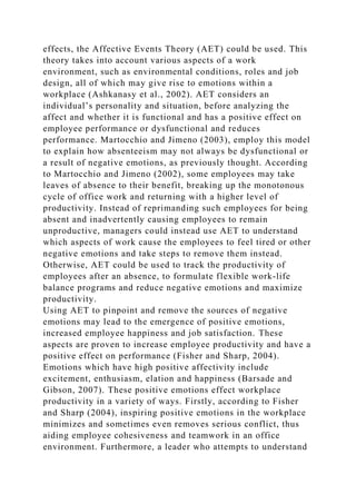 Emotions, according to Greenberg and Baron (2003), can be defined .docx