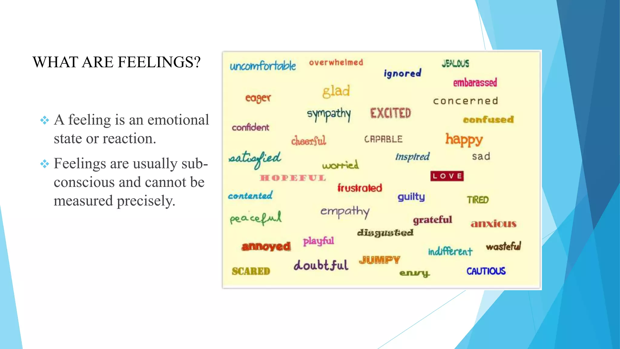 Emotions, Feelings and Social Behaviour | PPTX
