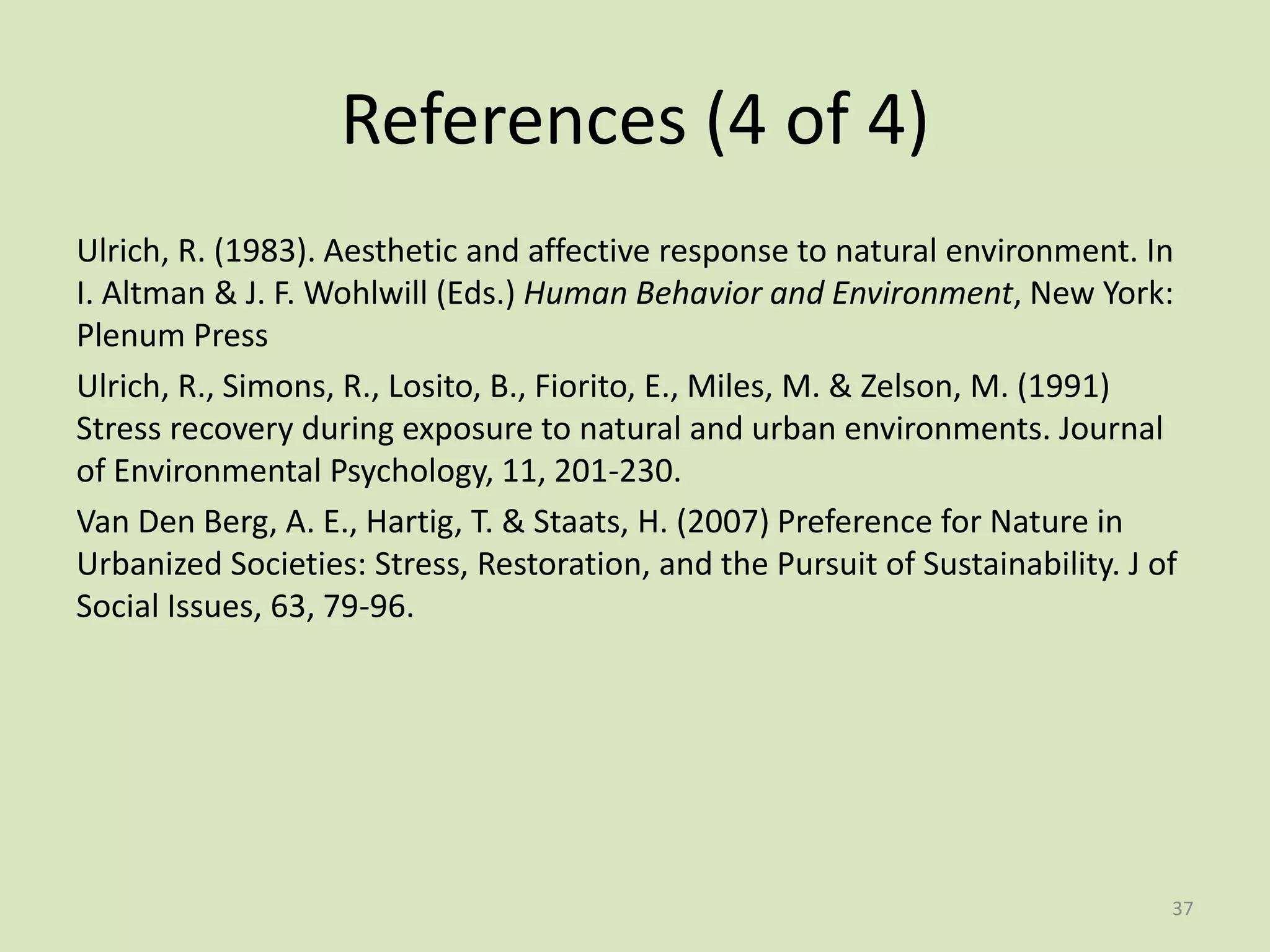 Emotions and mood an environmental psychology perspective | PPTX | Science