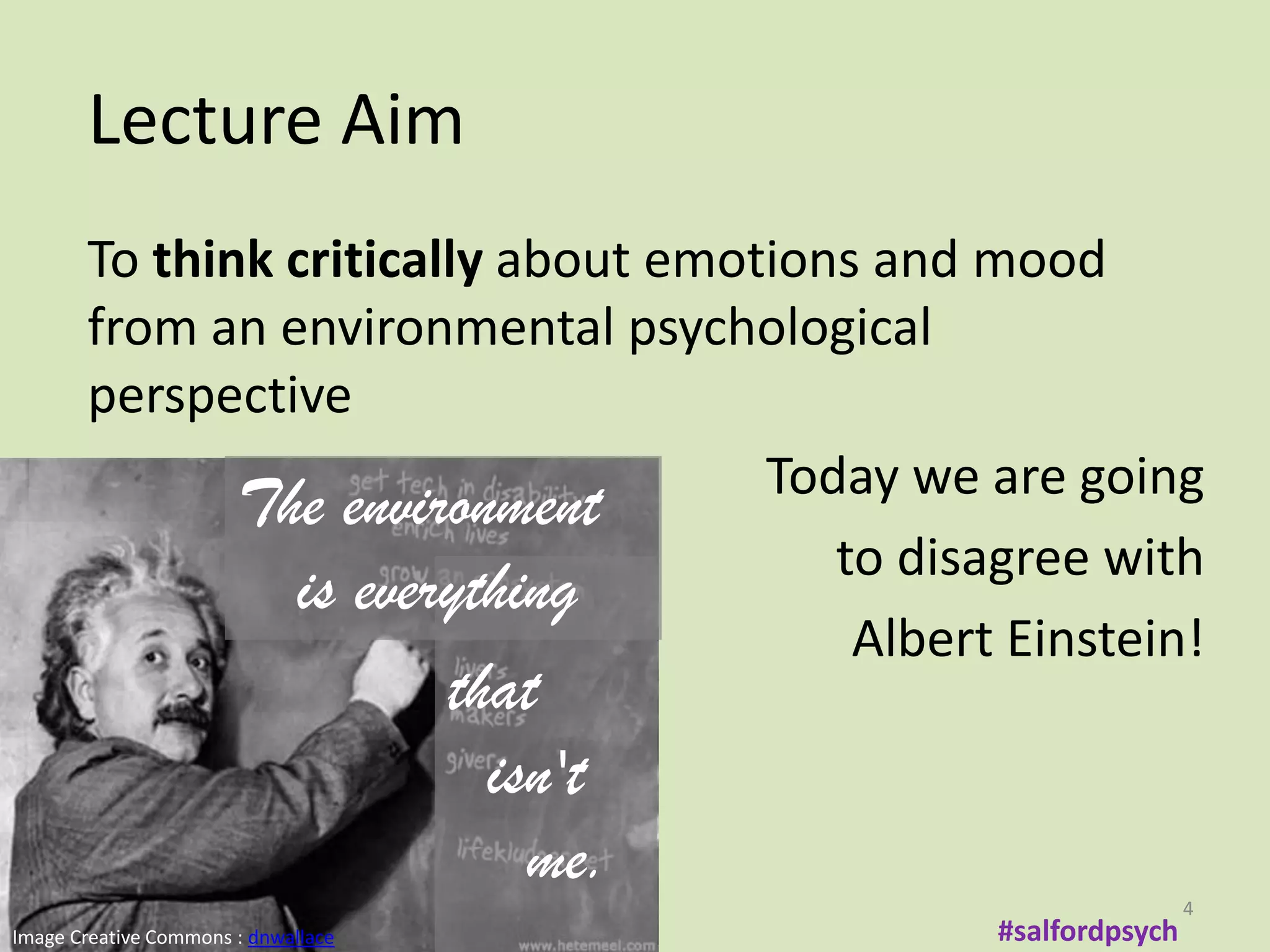 Emotions and mood an environmental psychology perspective | PPTX