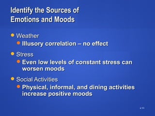Emotions And Moods - Organizational Behavior - Psychology | PPT
