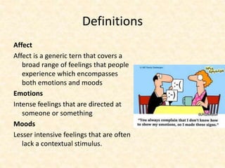 Emotions and Moods.pptx organisational behavior | PPTX