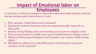 Organizational Behavior (Emotions and moods) | PPT