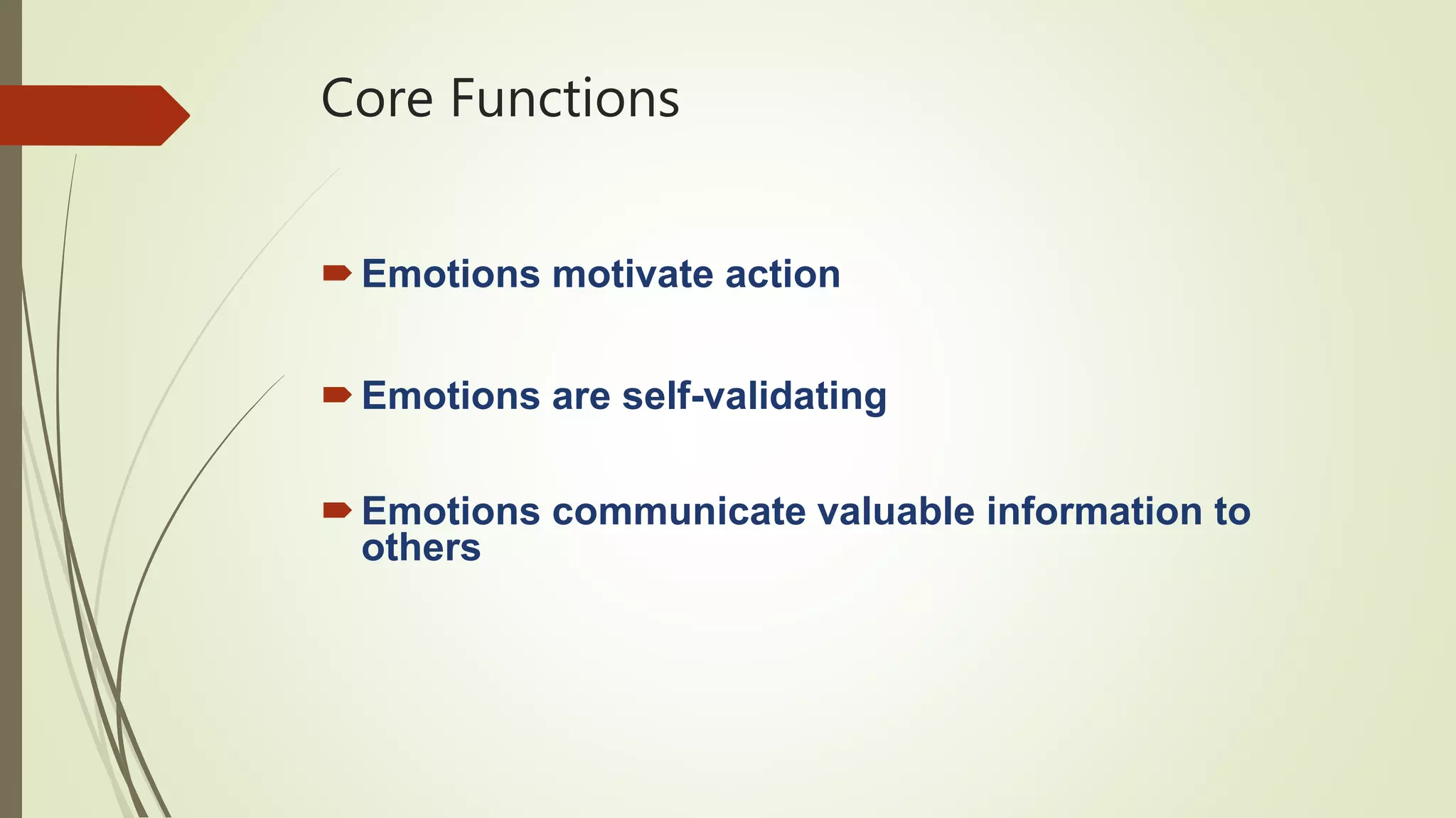 Emotions and motivations | PPTX