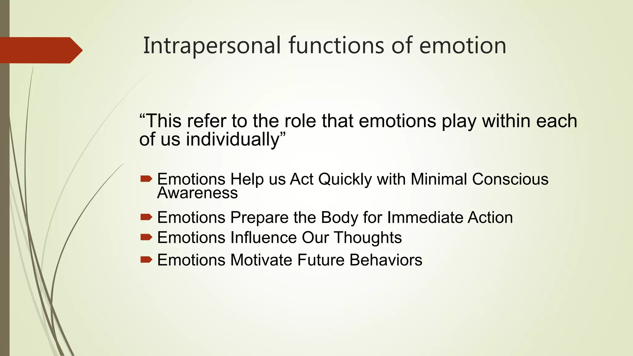 Emotions and motivations | PPTX
