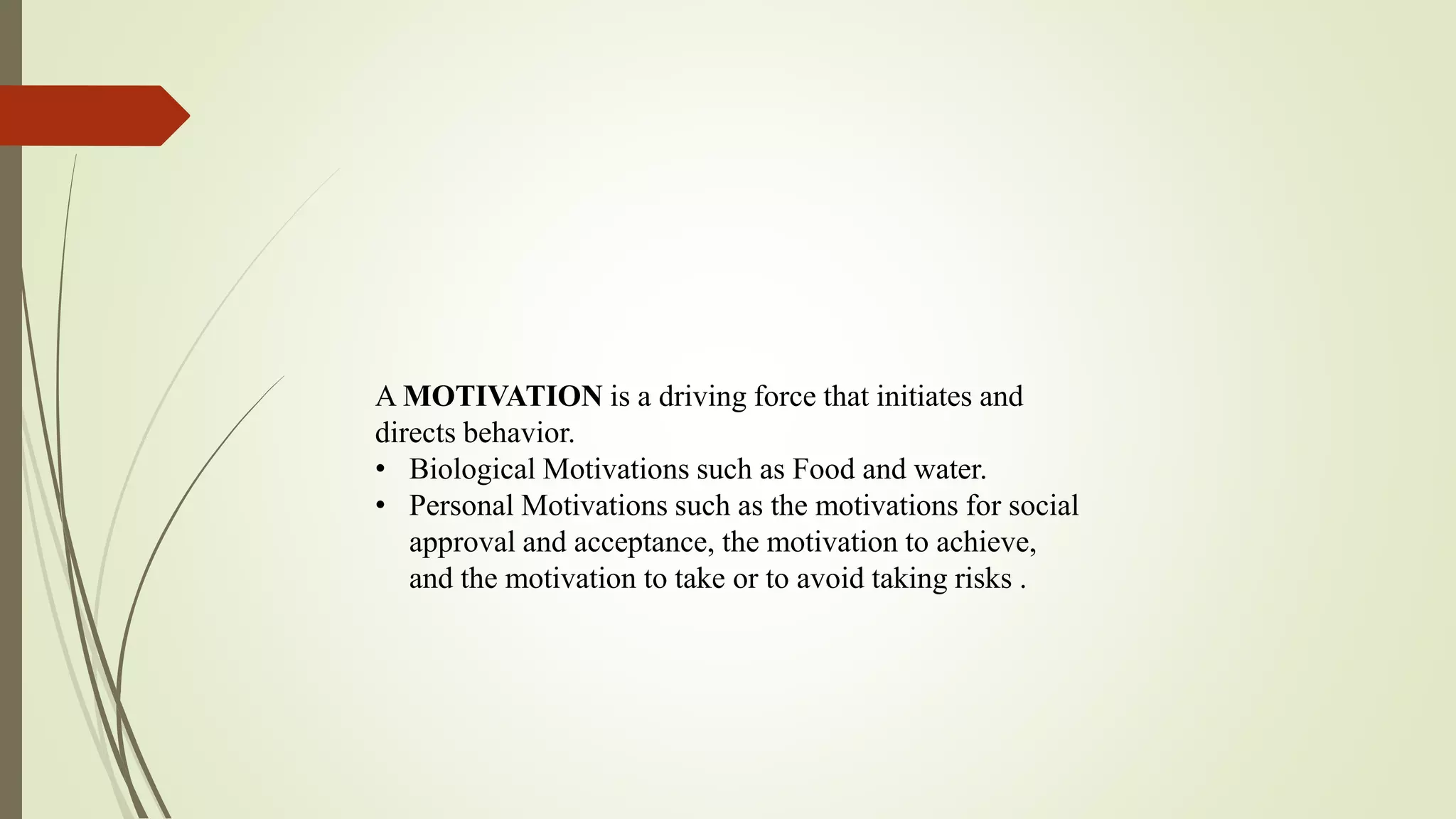 Emotions and motivations | PPTX