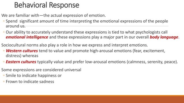 Emotions and Types of Emotional Responses.pptx | Brain and Nervous ...