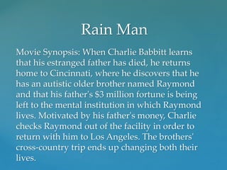 Emotions, autism, and rain man | PPTX