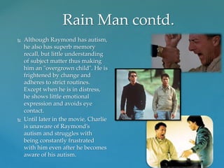 Emotions, autism, and rain man | PPTX