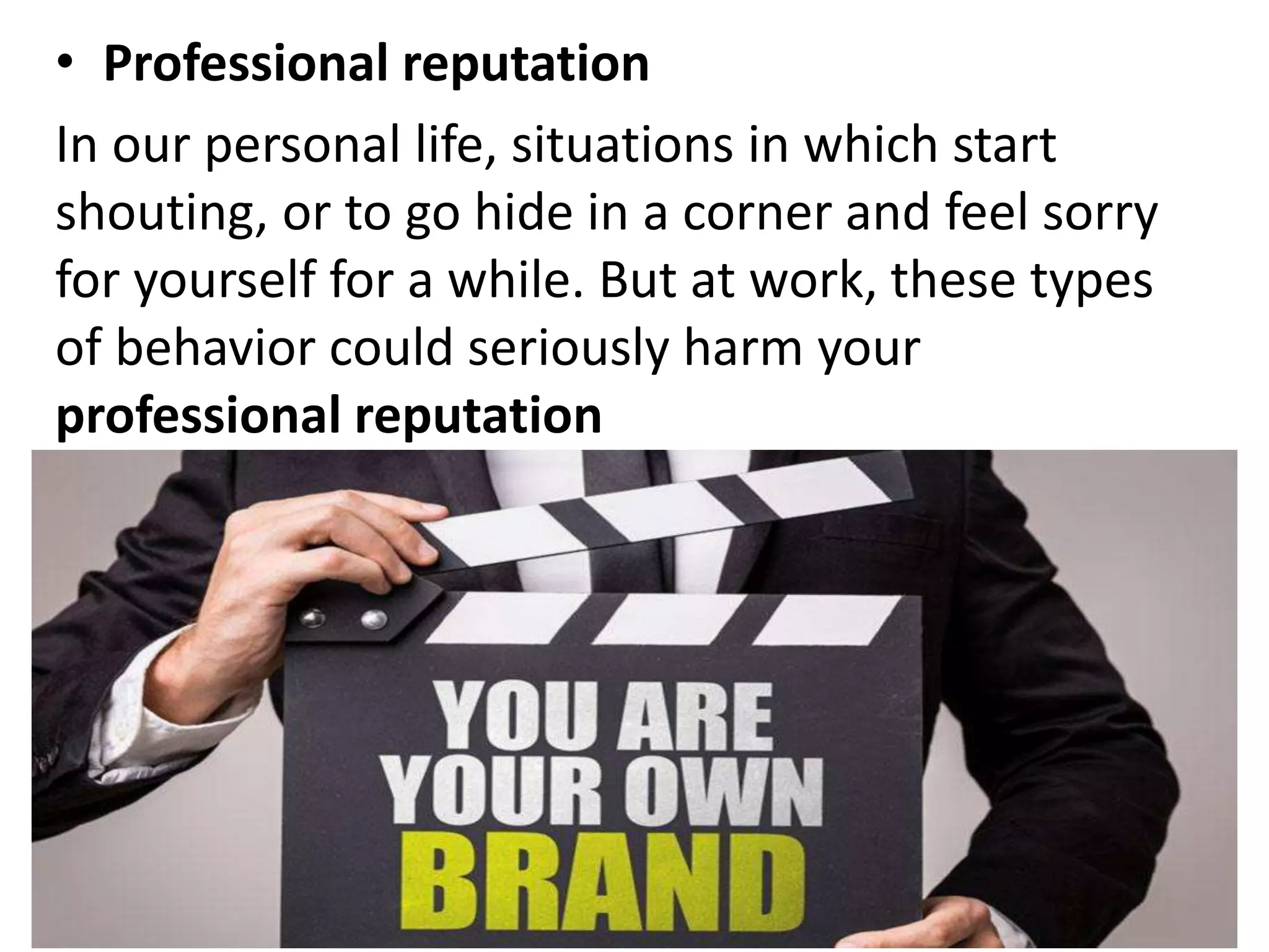 Managing emotions at workplace | PPTX