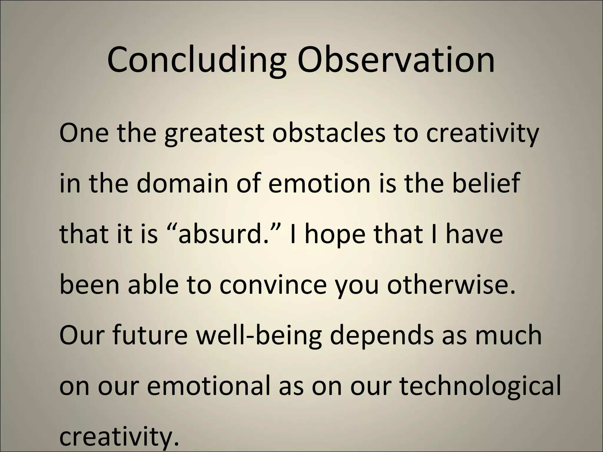 Emotions & creativity | PPT