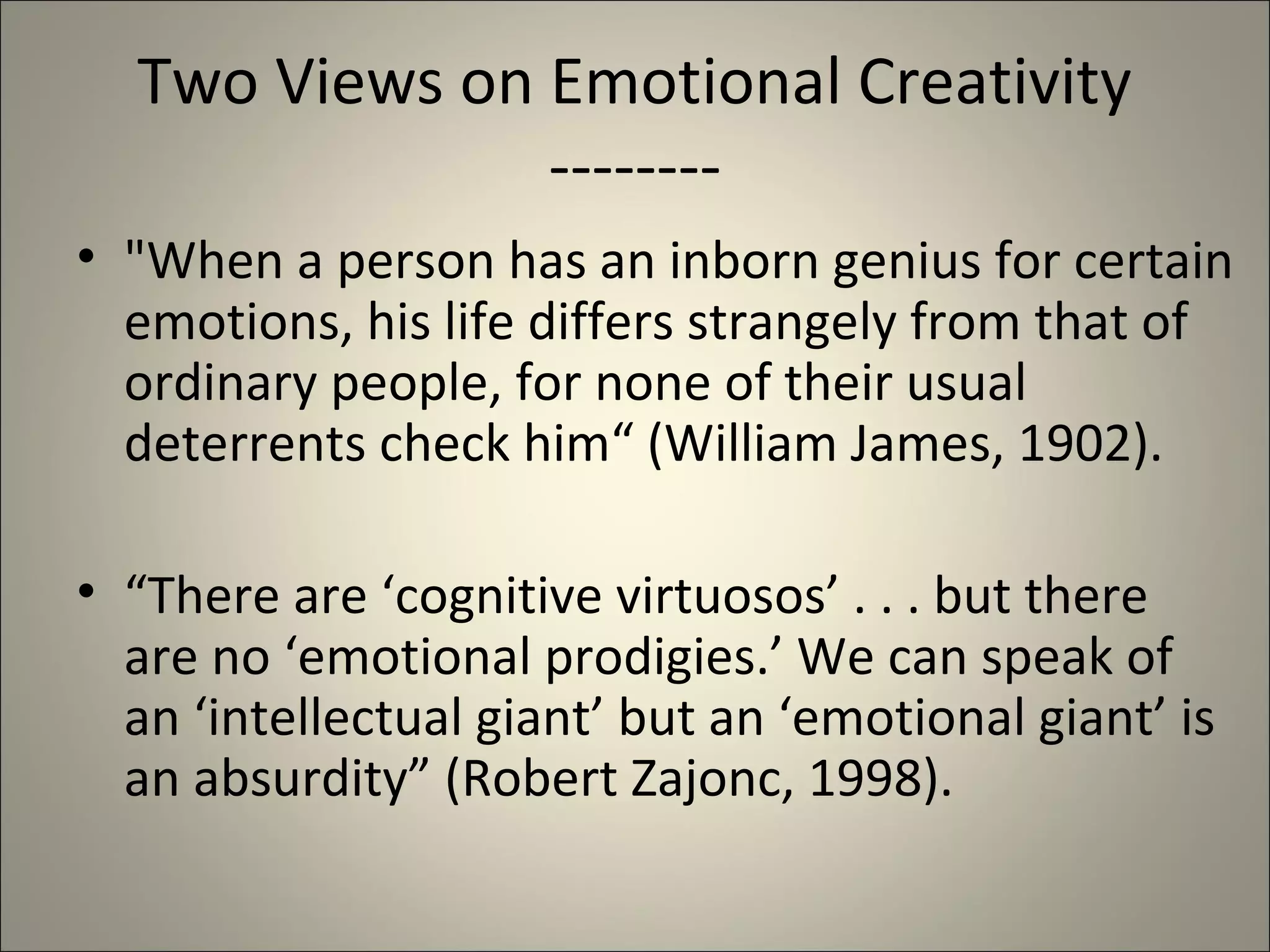Emotions & creativity | PPT