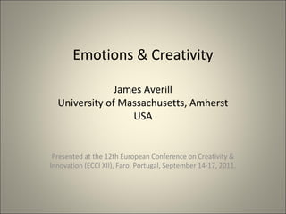 Emotions & creativity | PPT