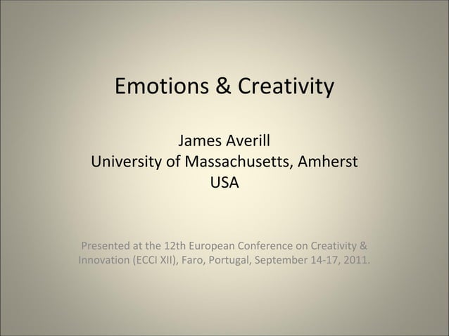 Emotions & creativity | PPT