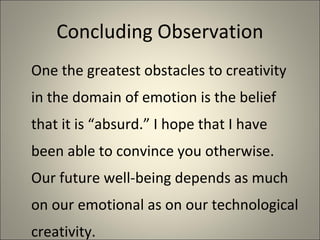 Emotions & creativity | PPT