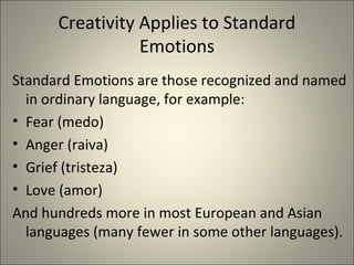 Emotions & creativity | PPT