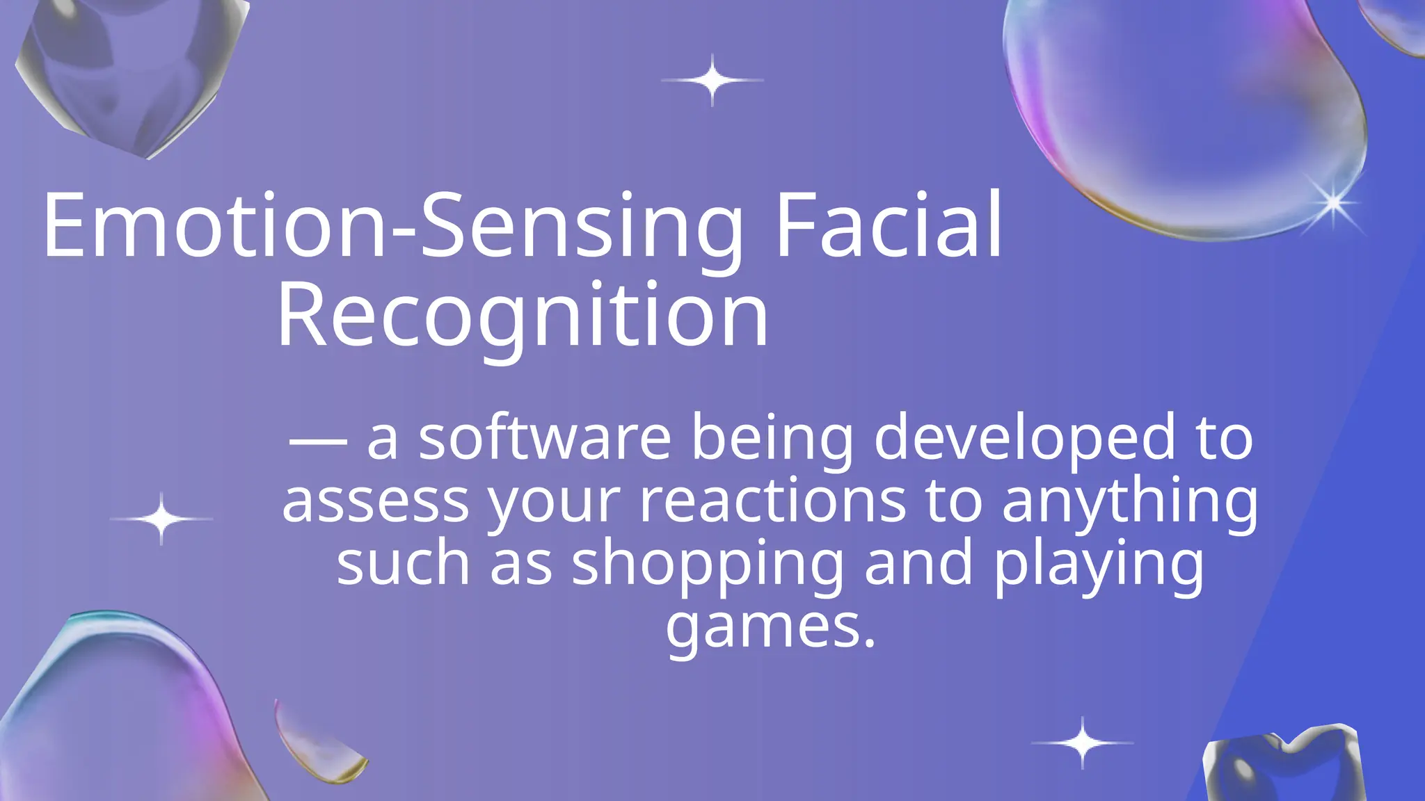 Emotion Sensing Facial Recognition - STS | PPTX