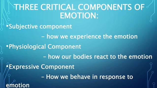 Introduction to Psychology : Emotions | PPT