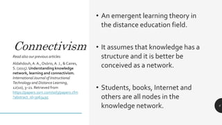 Emotions in connectivist learning experiences | PPTX | Educational Assessment | Education