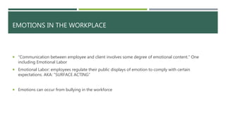 Emotions in the workplace ppt | PPTX