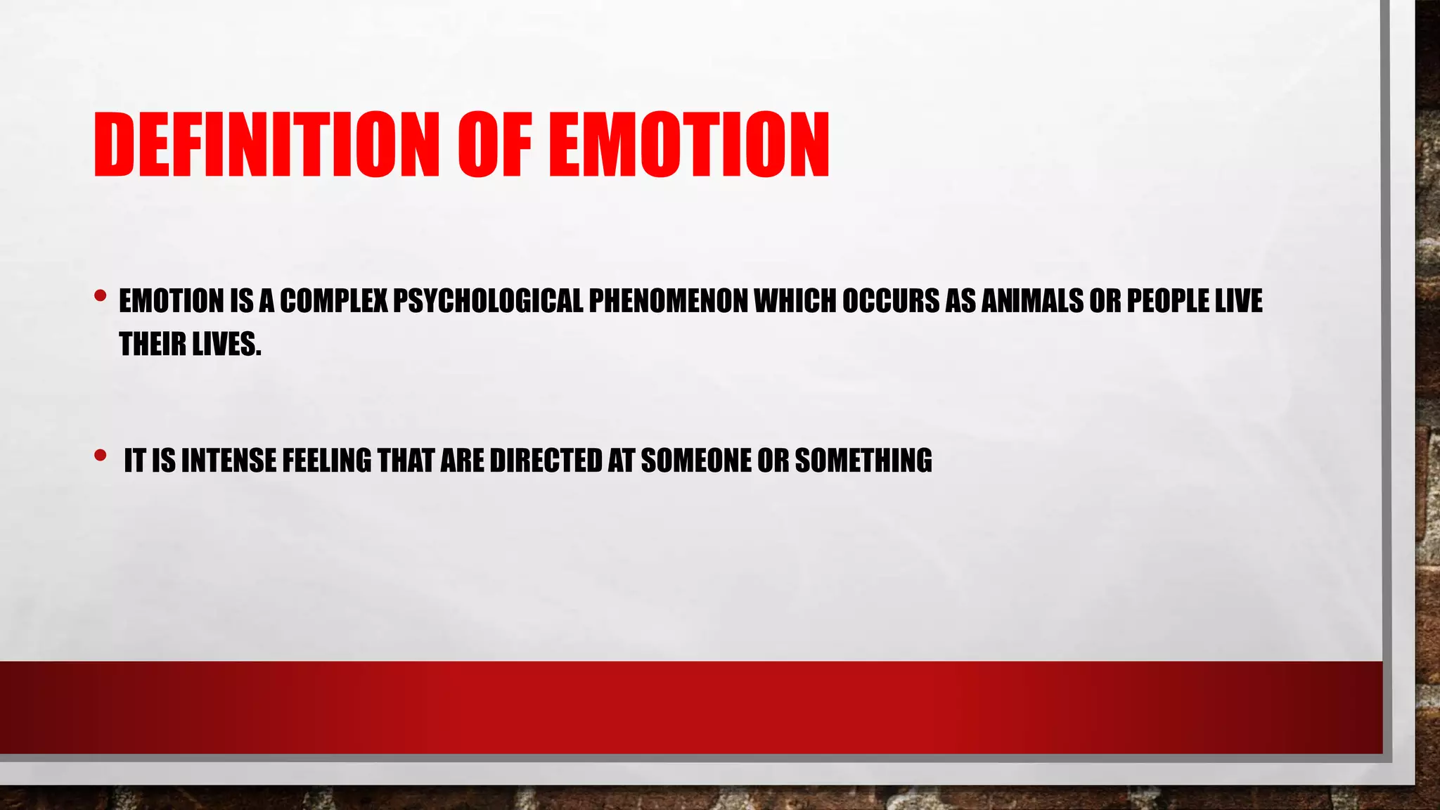 Emotions presentation | PPTX