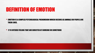 Emotions presentation | PPTX