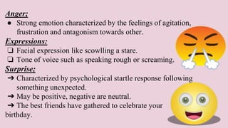 Emotions, types of emotions.pptx | Mental Health | Diseases and Conditions