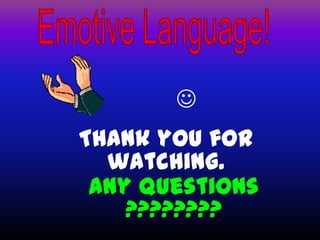 Emotive language-example | PPT