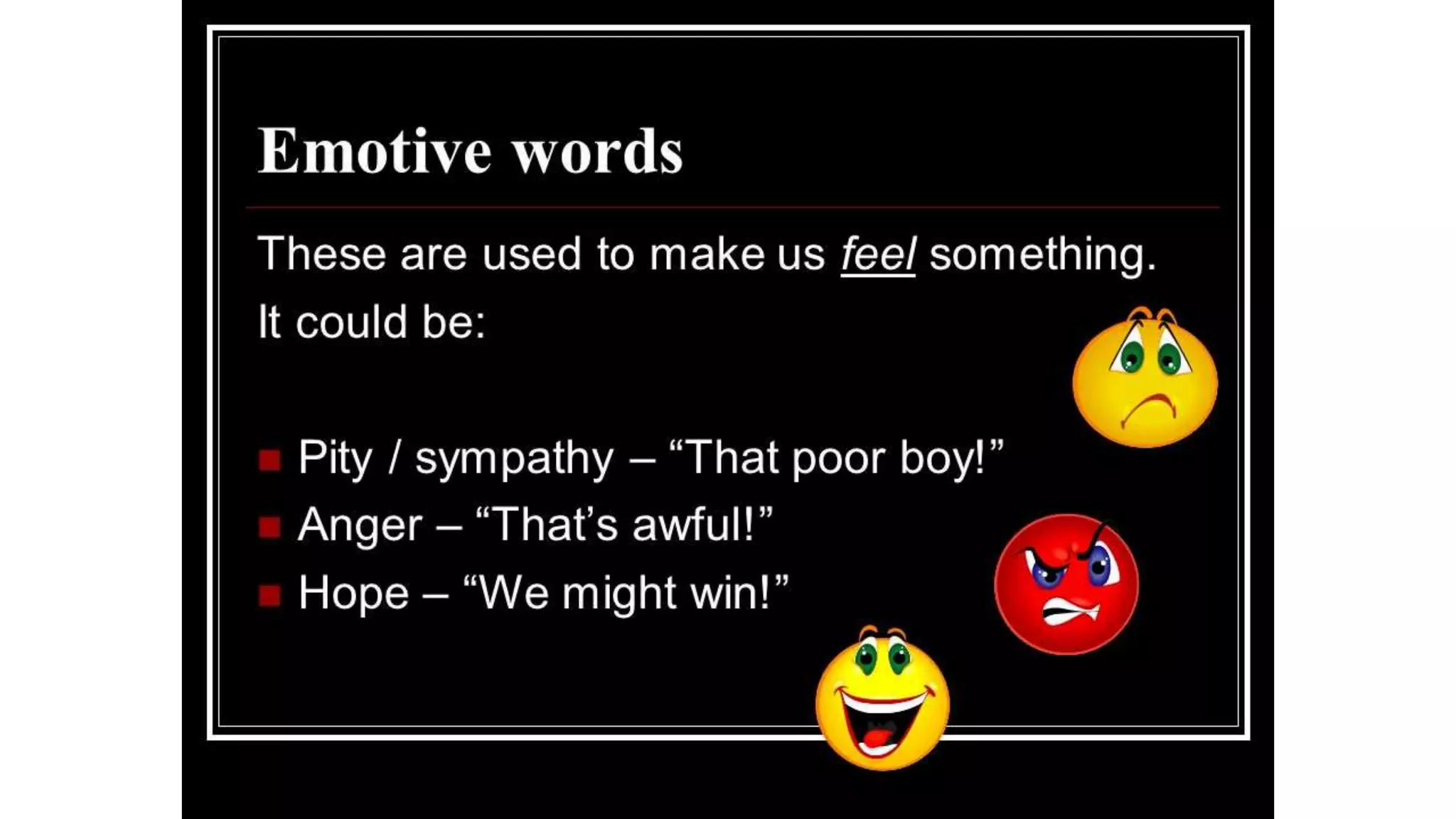 Emotive language | PPTX