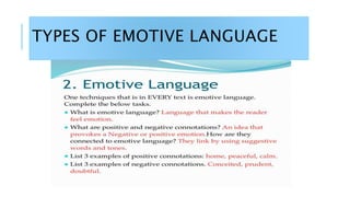 Emotive language | PPTX