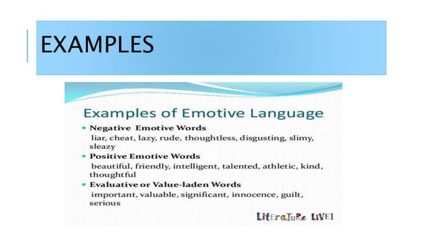 Emotive language | PPTX