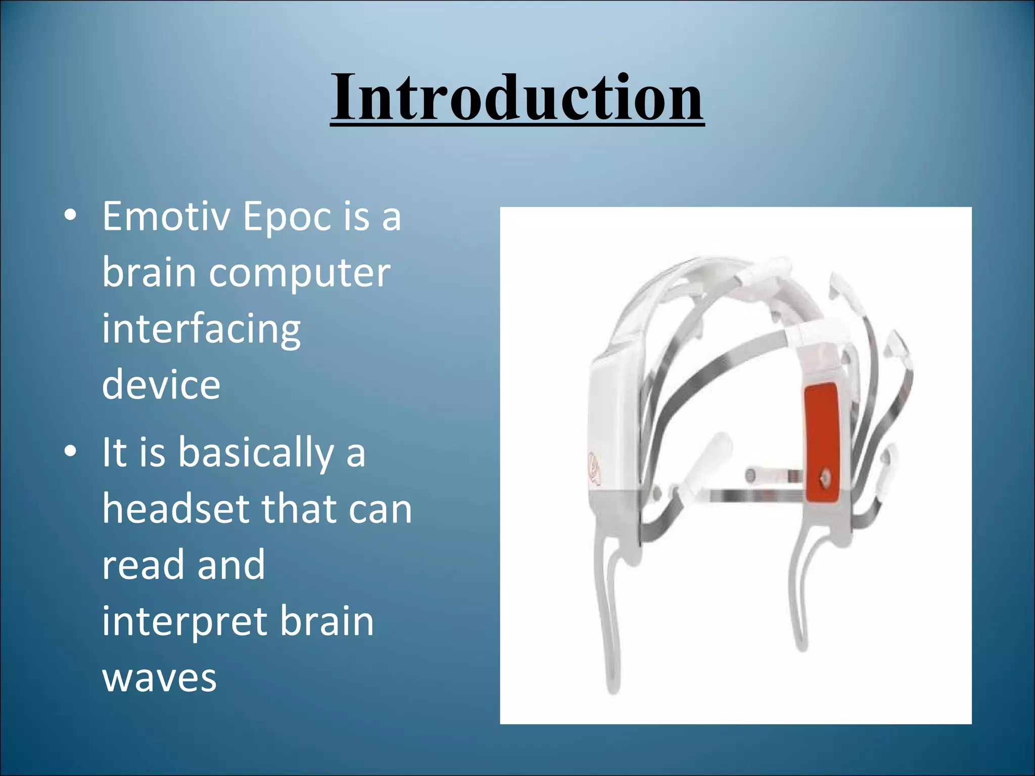 Emotiv Epoc/BCi/EEG | PPT